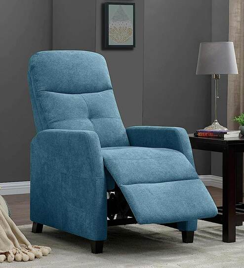 Blue Manual 1 Seater Recliner: Buy Blue Manual 1 Seater Recliner Online ...