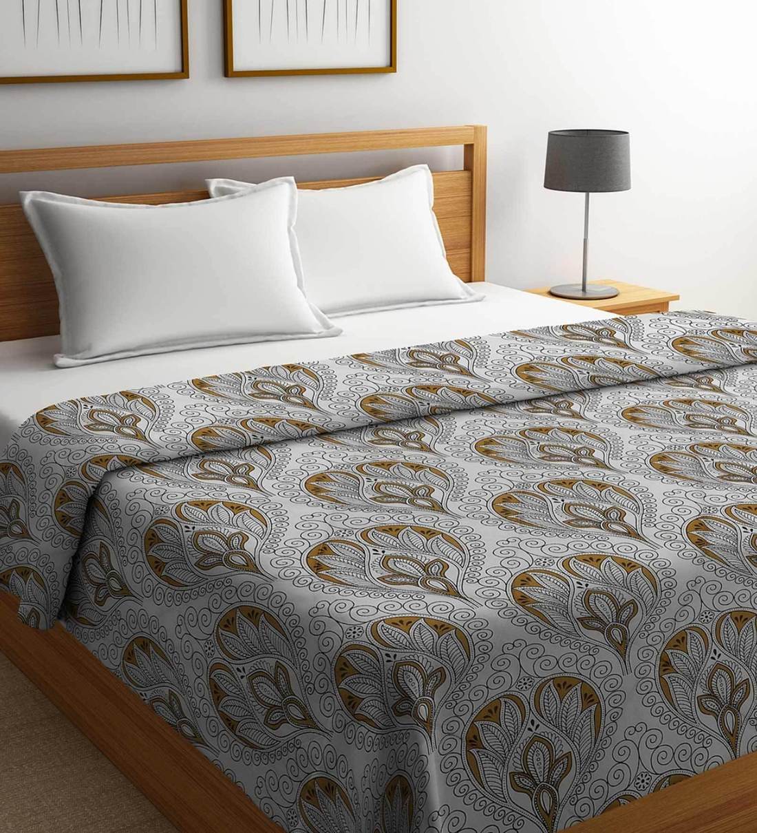Buy 100% Cotton 200 GSM Ac Room Double Bed Comforter By Romee Online ...