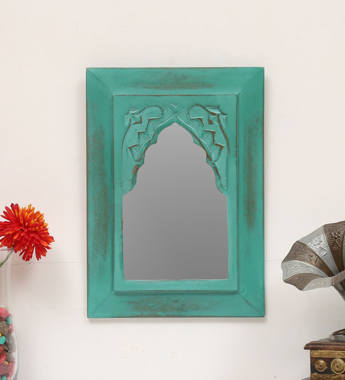 Buy Blue Mango Wood Contemporary Decorative Mirror at 20% OFF by ...