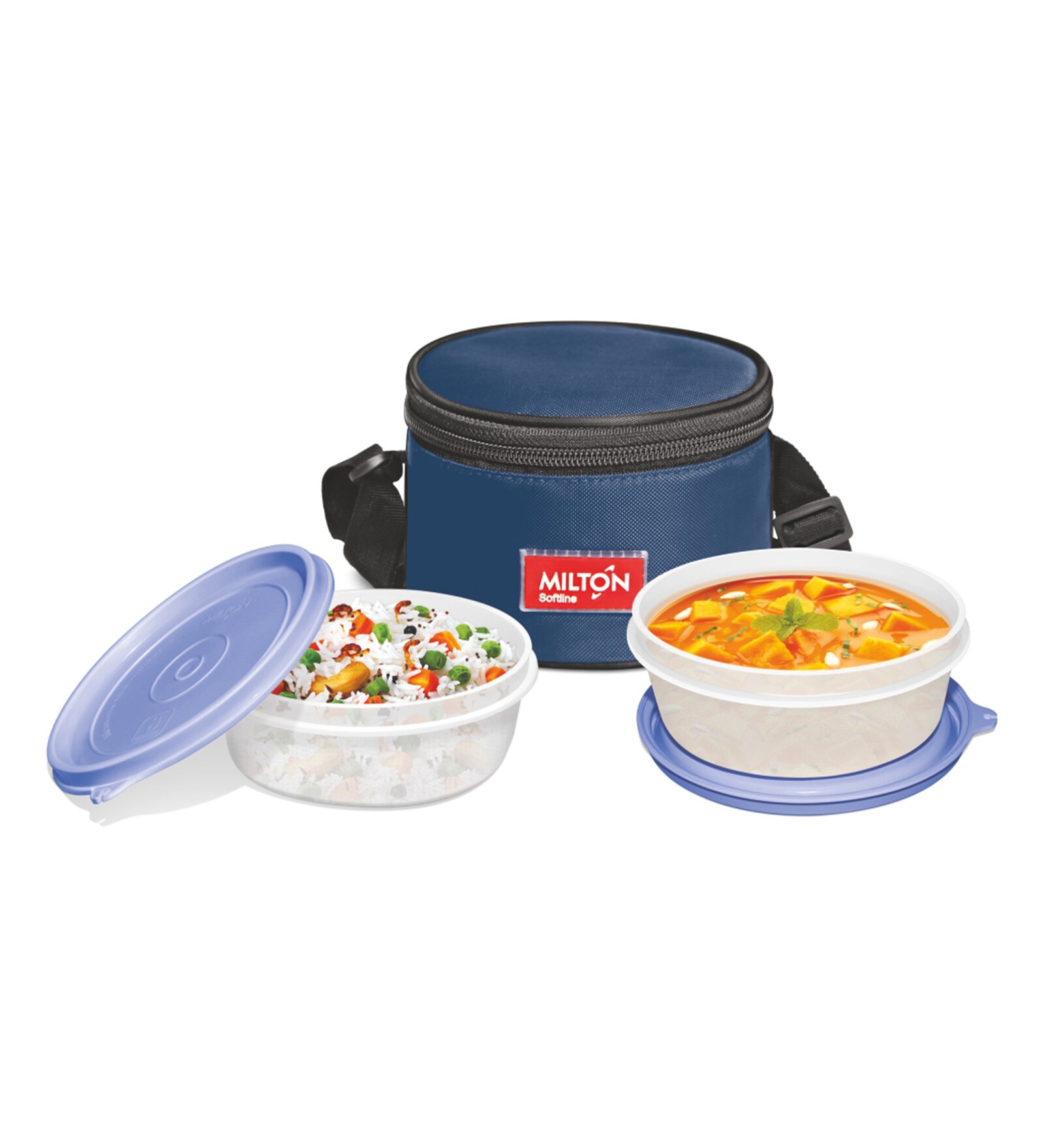 Buy Plastic 400 ML Tiffin Bag - Set Of 2 by Milton Online - Tiffin Bags ...