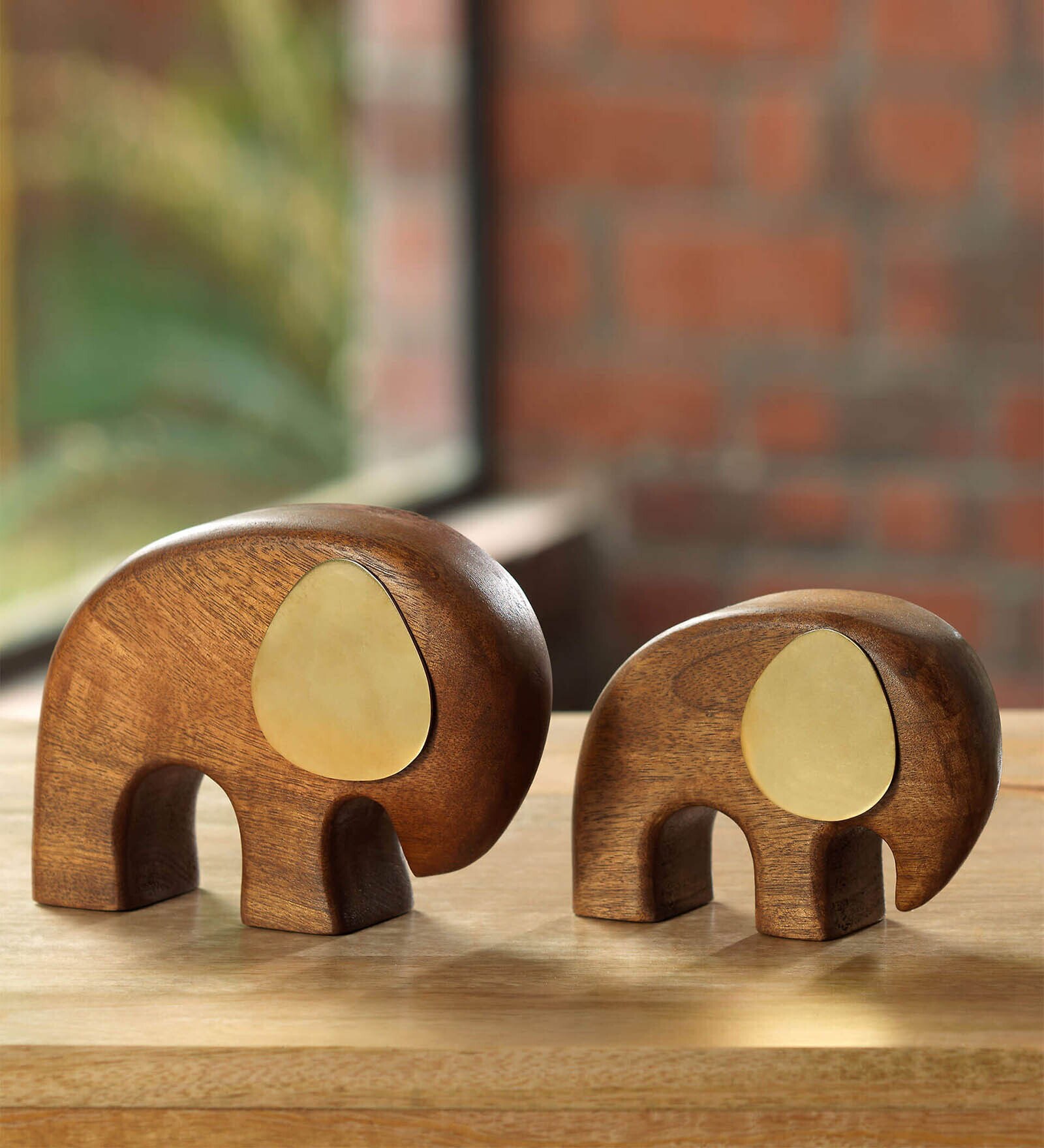 Buy Minikin (Set Of 2) Wood Table Accent Online - Animal Figurines ...