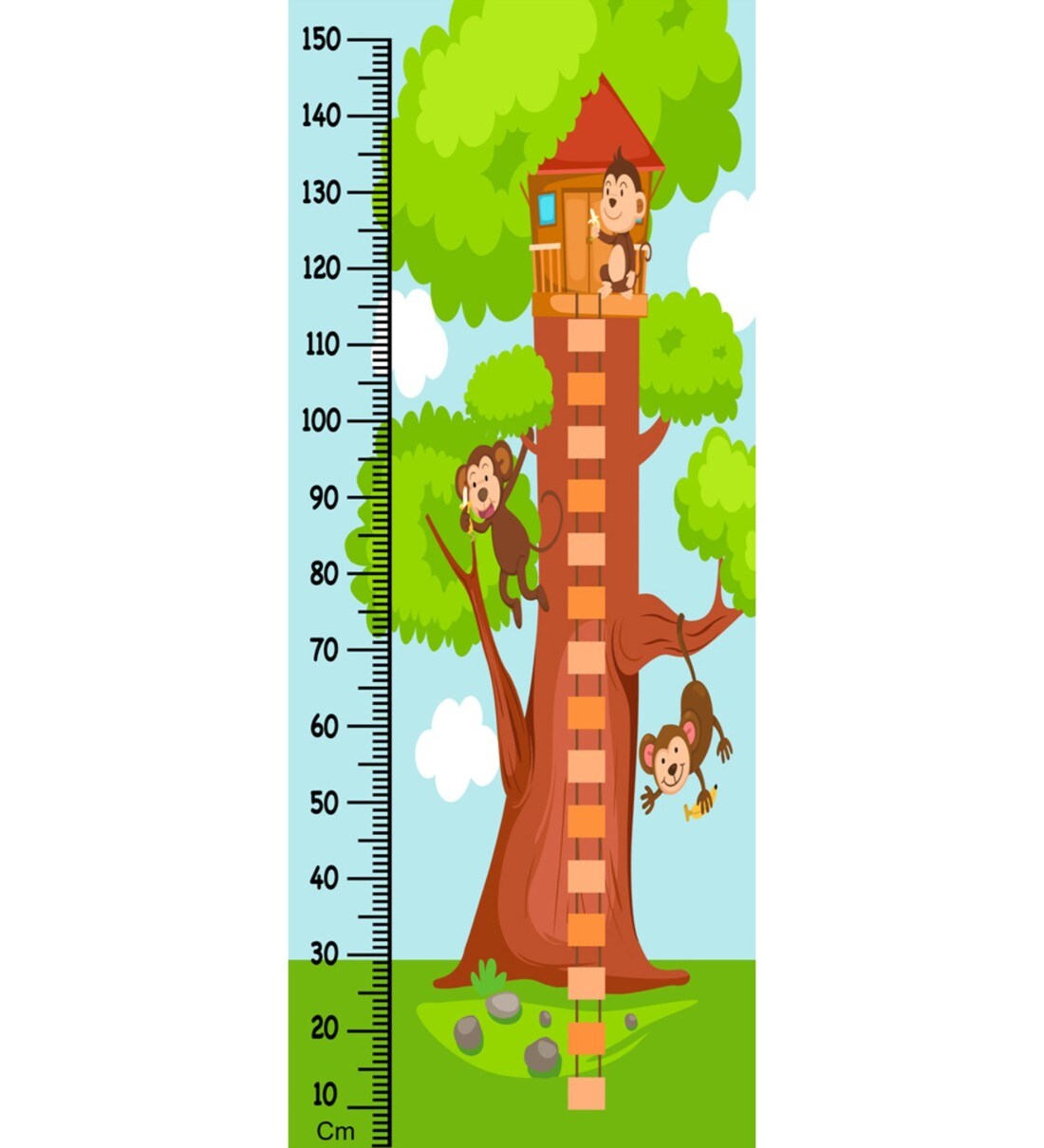 Buy Monkey Garden Height Chart in Multicolour by Wens at 61% OFF by ...
