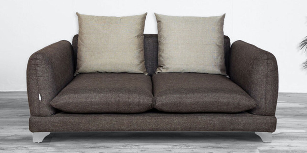 Buy Monterio 2 Seater Sofa in Dark Grey Colour by Parin Online ...