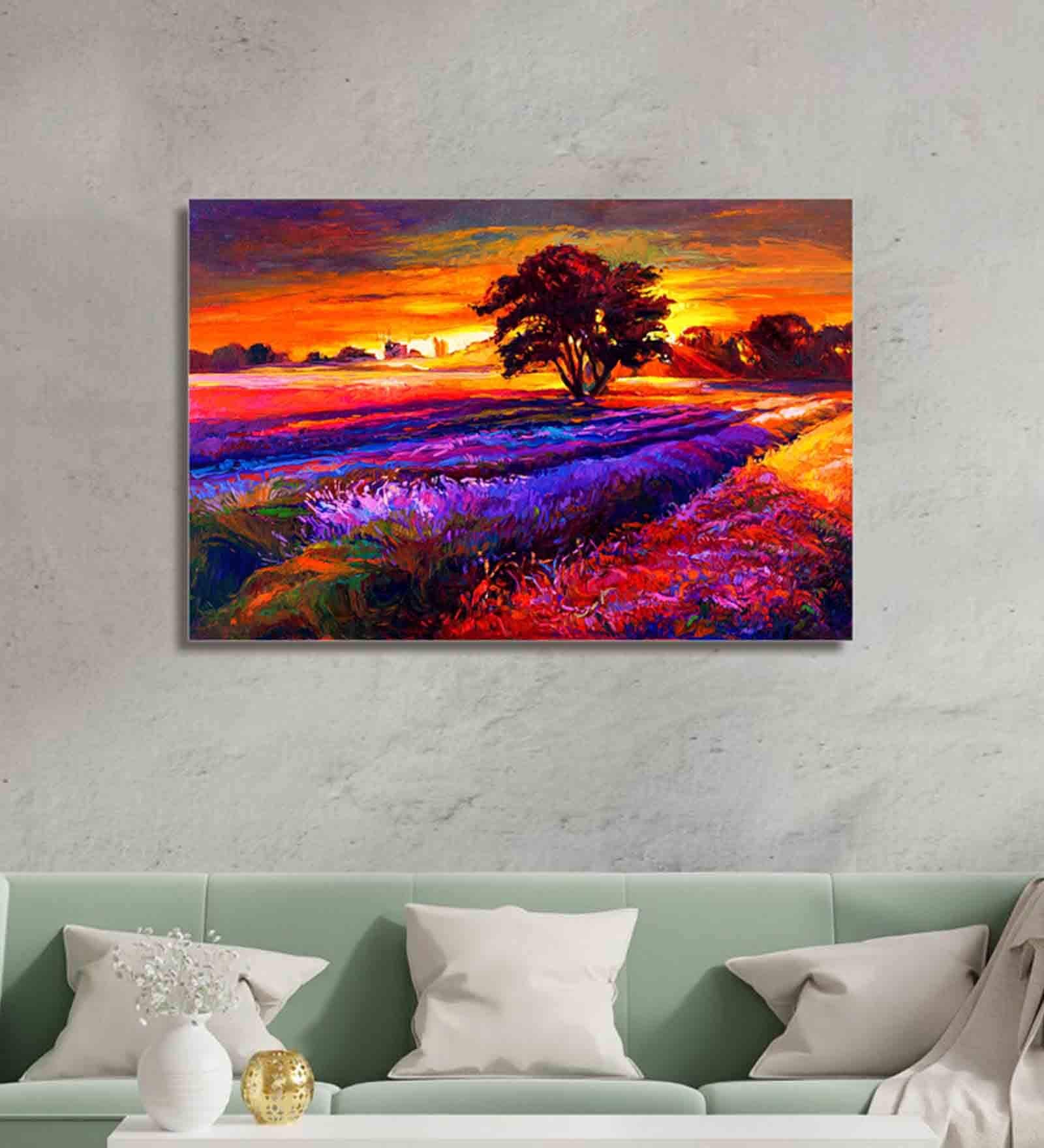 Buy Modular Sunset Of Scenery Art Print at 15% OFF by Flair Glass ...