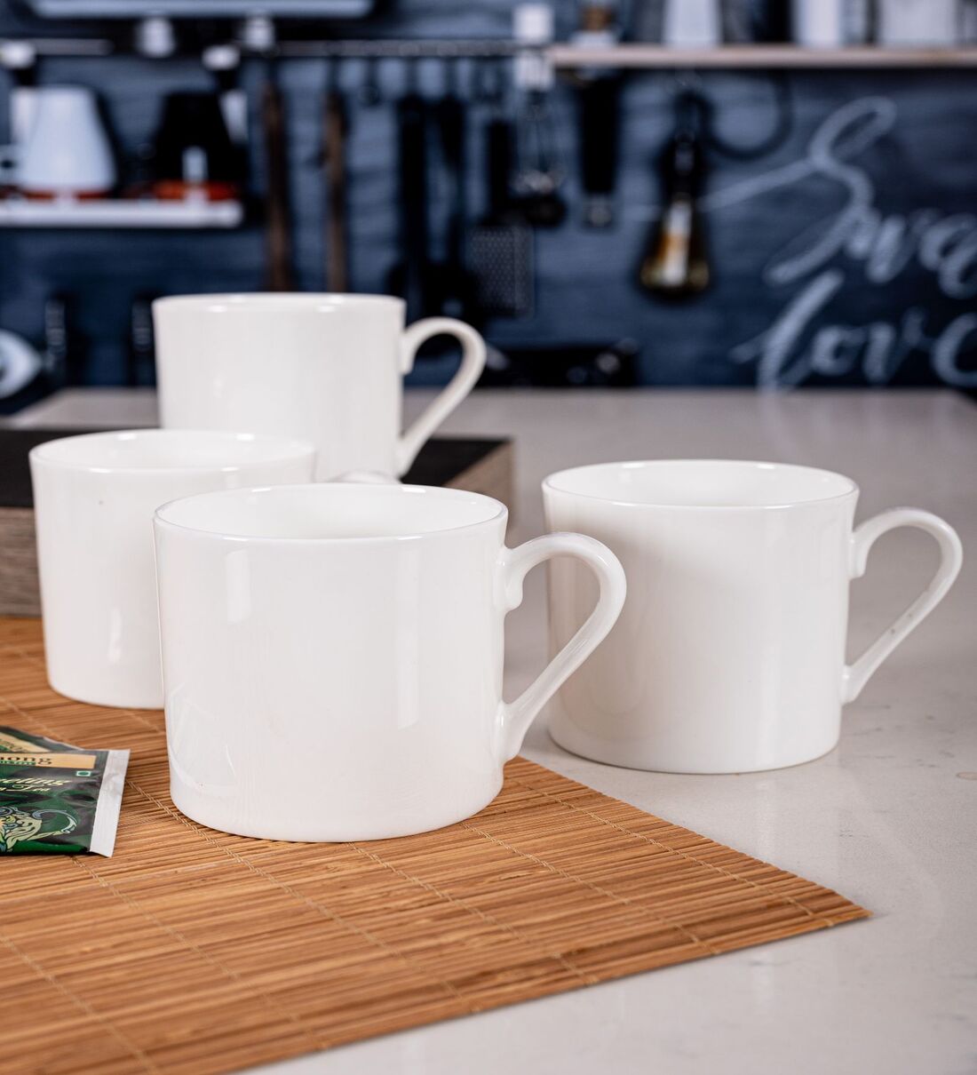 Buy Contemporary Bone China Coffee Mug (Set of 4) by Goodhomes at 48% ...