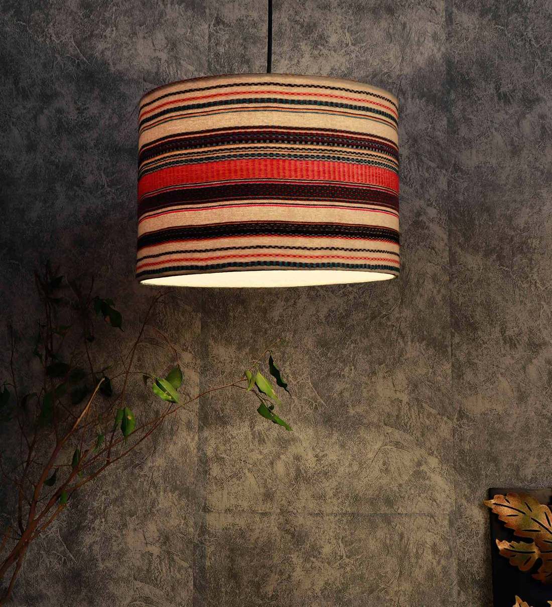 Buy Lavery Multicolour Fabric Hanging Light by Grated Ginger Online ...