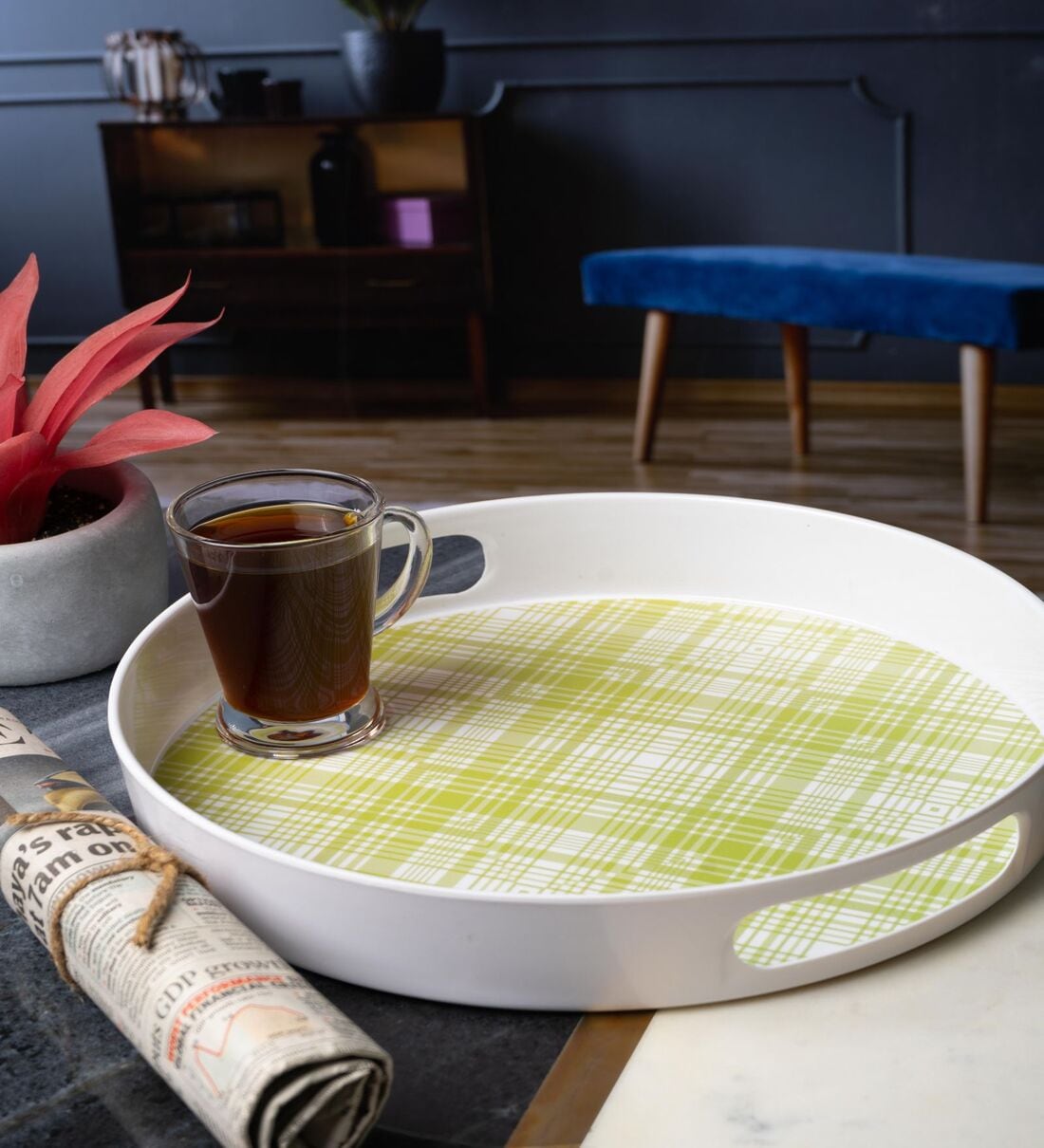 Buy Contemporary Porcelain Serving Tray by White Gold at 45% OFF by ...