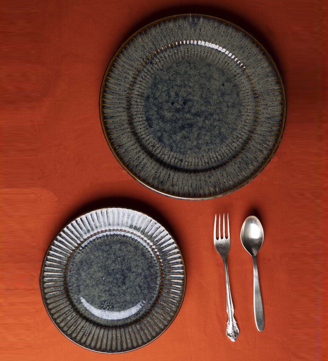 Buy Sage Handmade 10 Inch Multicolour Ceramic (Set of 6) Dinner Plate ...