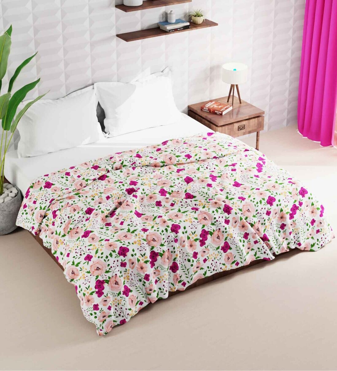 Buy Multicolor Polyester 150 Mild Winter Double Bed Comforter by BIANCA ...