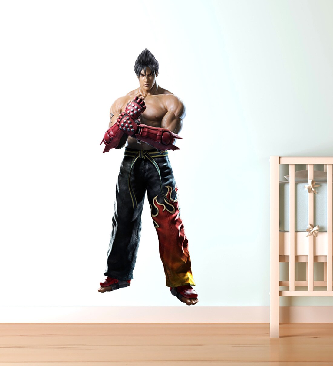 Buy Multicolor PVC Vinyl Tekken 3 Jin Kazama Wall StickerBy Decor Kafe ...