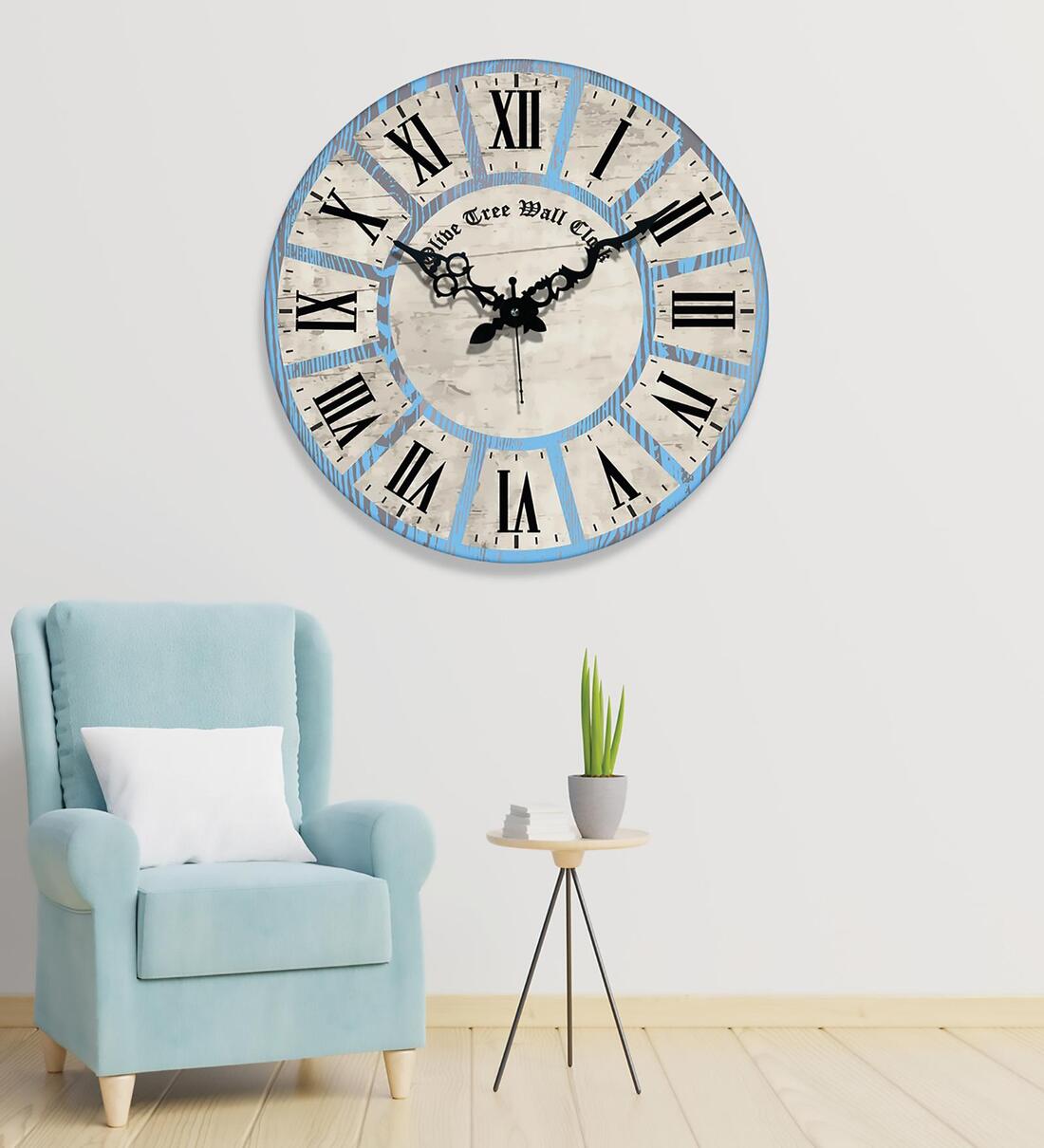 Buy Multicolour Engineered Wood Battery Operated Wall Clock at 60% OFF ...