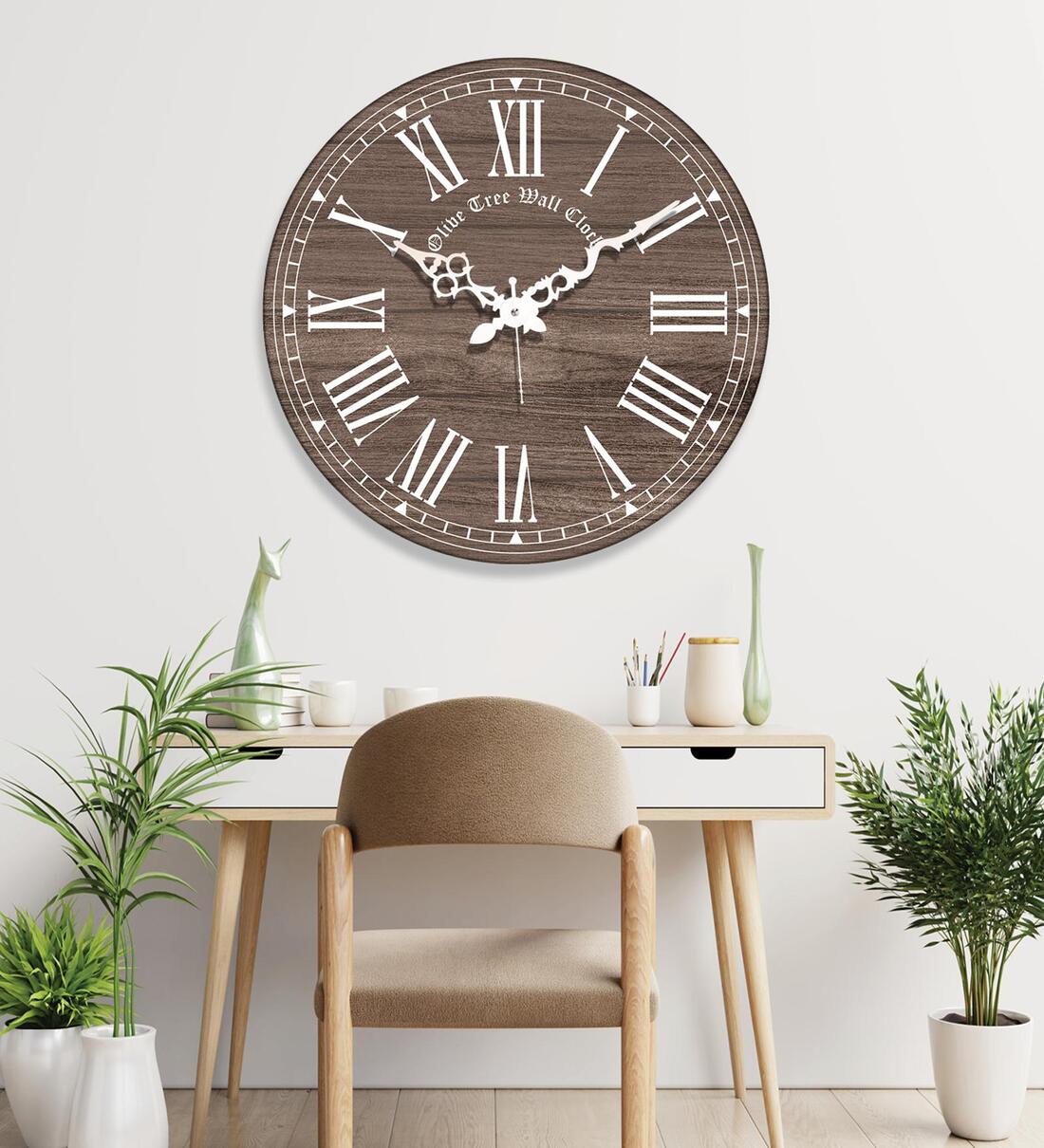 Buy Multicolour Engineered Wood Battery Operated Wall Clock at 60% OFF ...