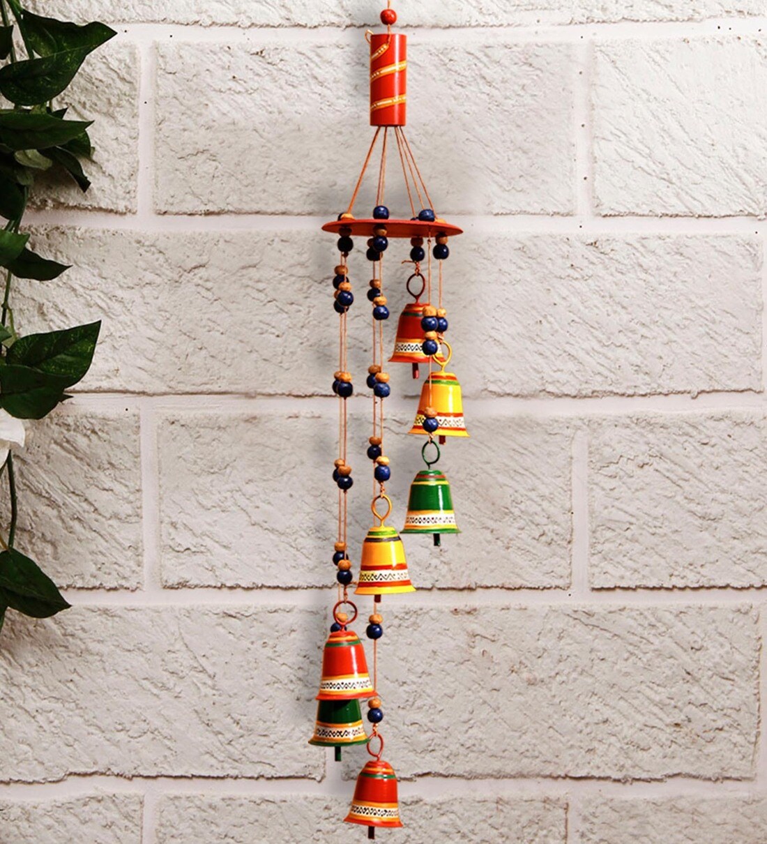 Buy Multicolour 'Breezy Chiming' Metal Hanging Bell by Exclusivelane ...