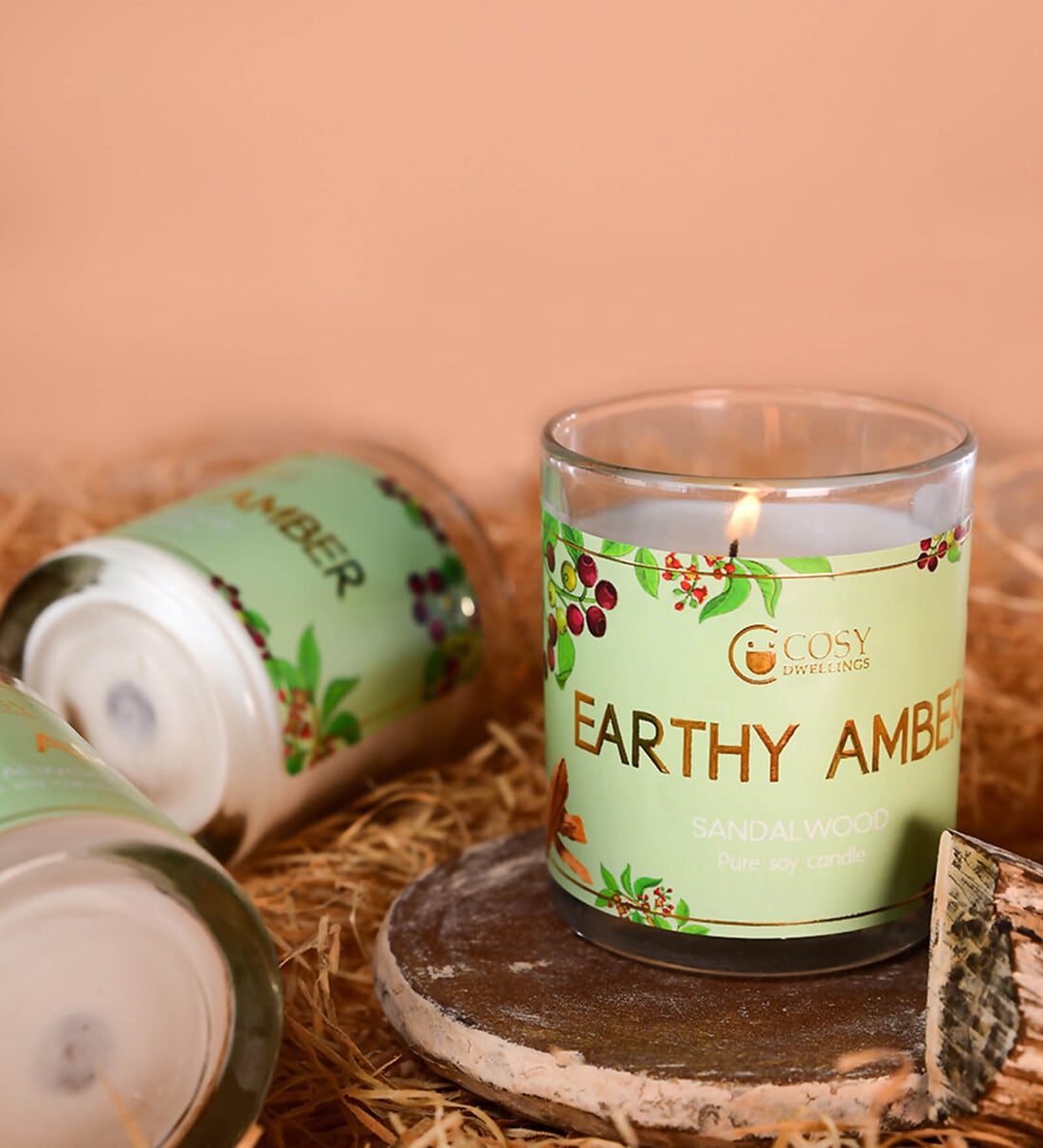 Buy Multicolour Scented Earthy Amber Jar Candles at 18% OFF by Cosy ...