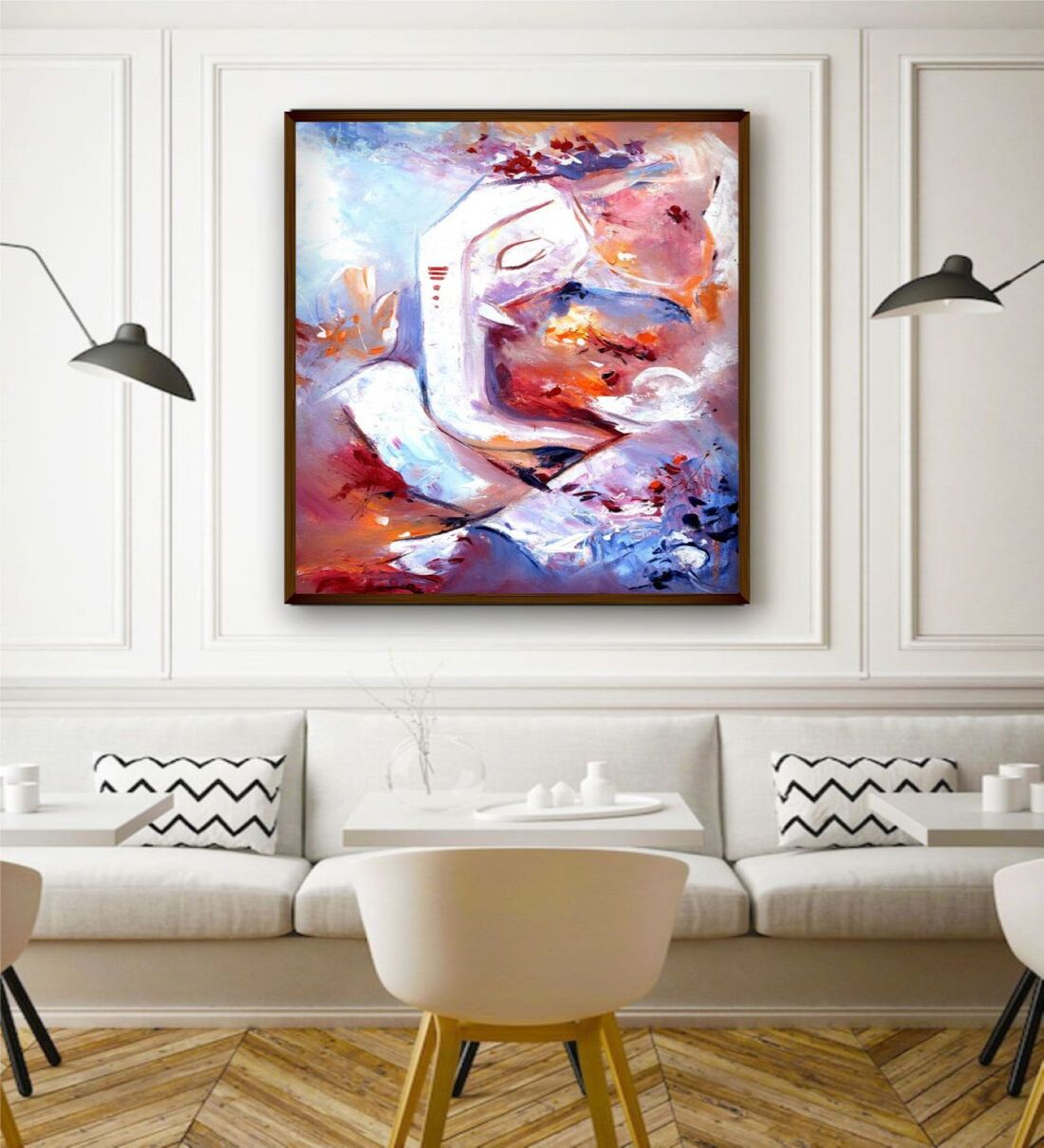 Buy North South Transfer Multicolor Canvas Framed Spiritual Art Print ...