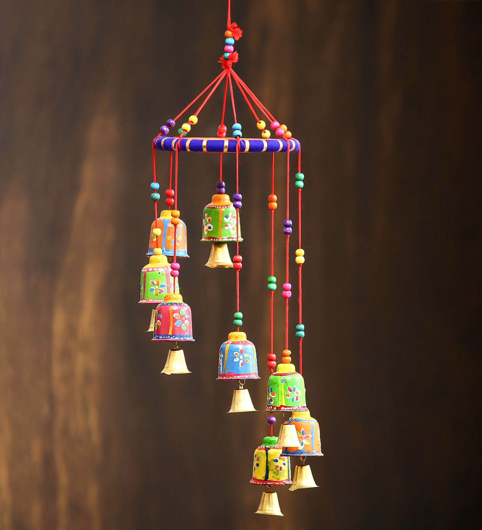 Buy Multicolor Metal Handcrafted Decorative Hanging Bell at 38% OFF by ...