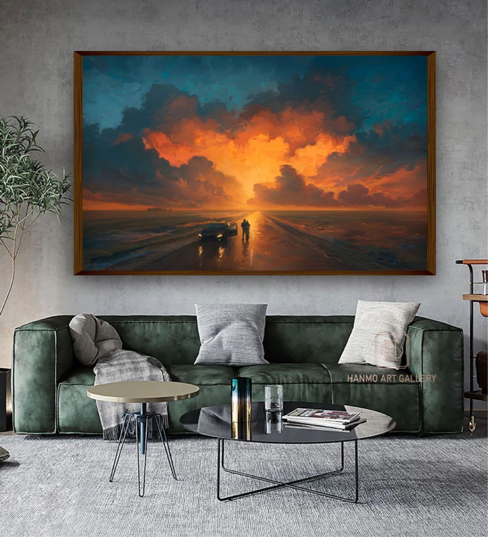 Buy Traditional Multicolor Canvas Framed People and Places Art Print ...