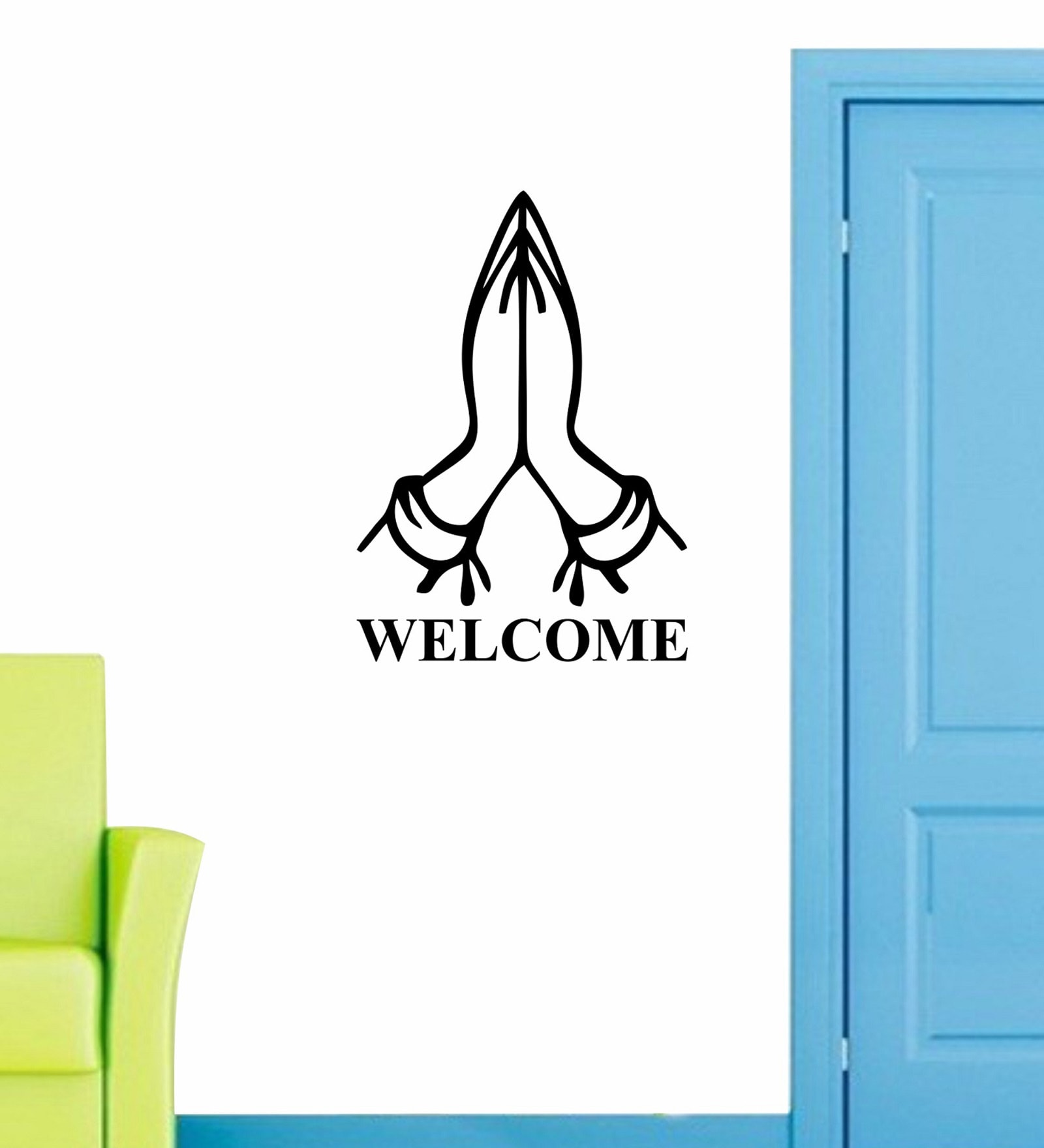 Buy Multicolour Pvc Vinyl Welcome Wall Stickers By Print Mantras Online ...
