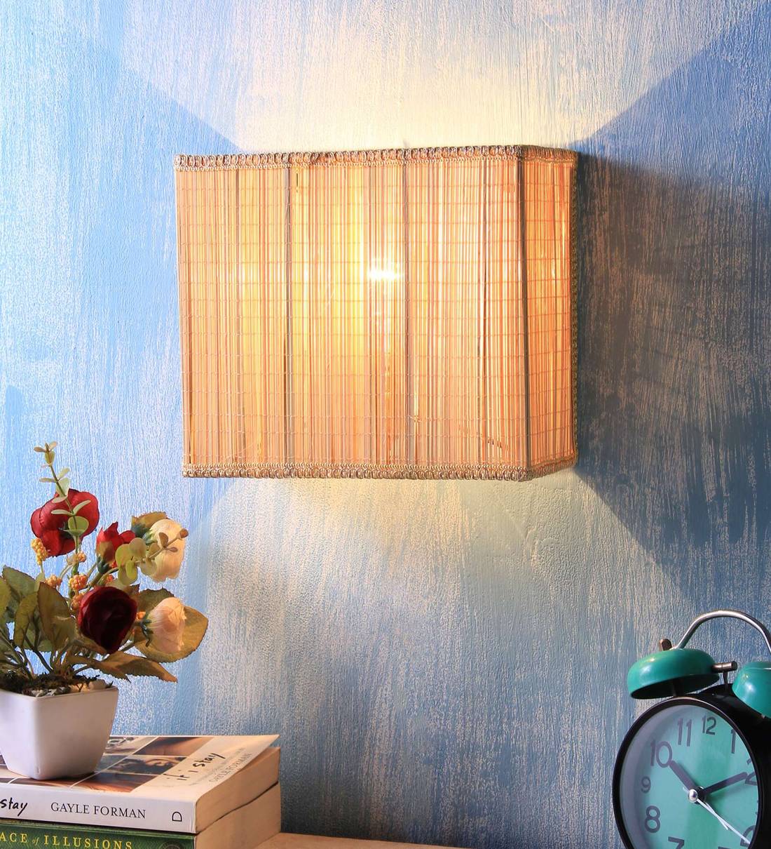 Buy Matera Natural Bamboo Flush Mount Wall Light By New Era at 64% OFF ...