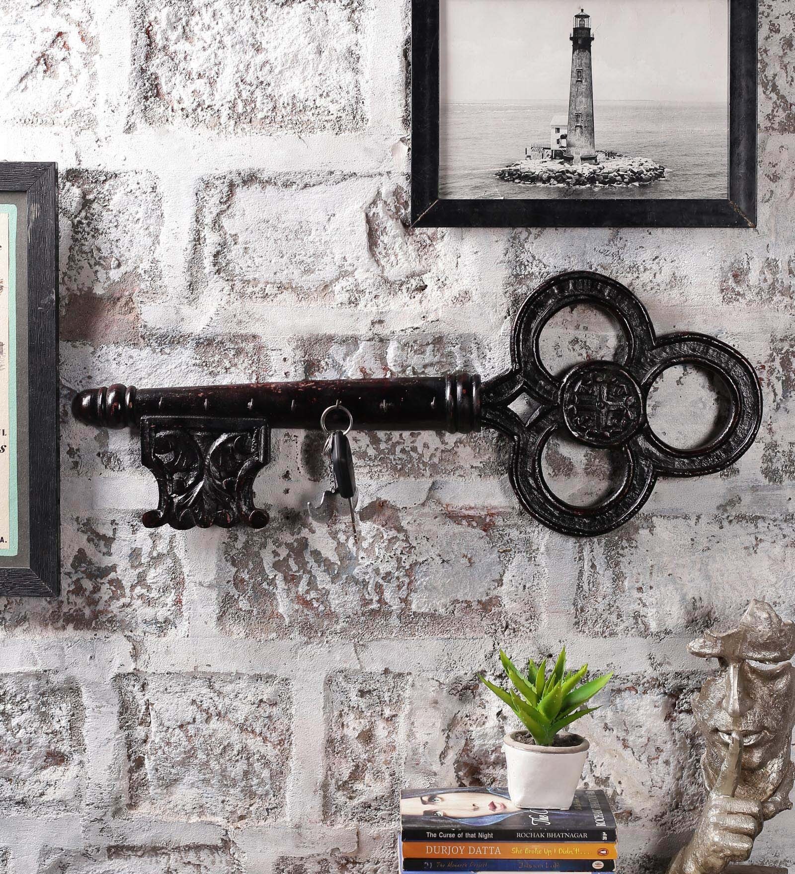 Buy Black MDF Key Holder by Nandani Wood Online - Key Holders - Key ...