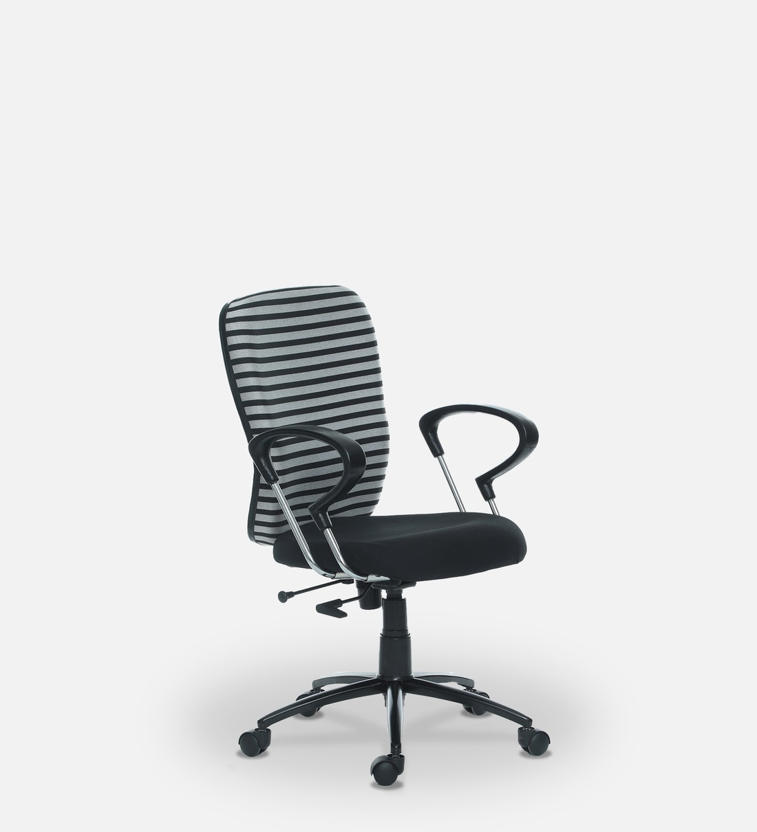 Buy Noah Medium Back Ergonomic Chair in Black Colour by Creative ...
