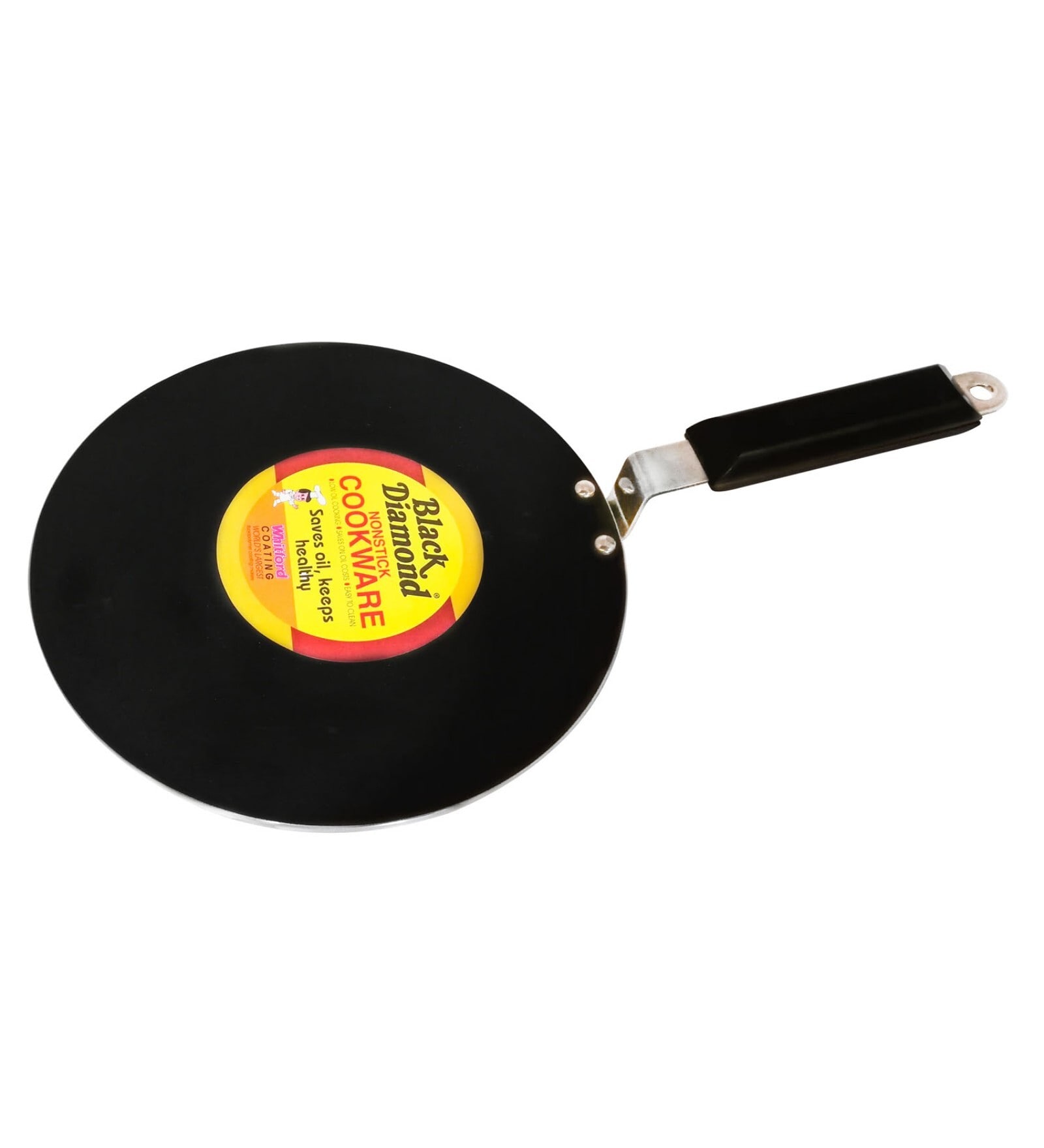 Buy Cal 9.8 Inch Non- Stick Black Aluminium Tawa Online - Tawas ...