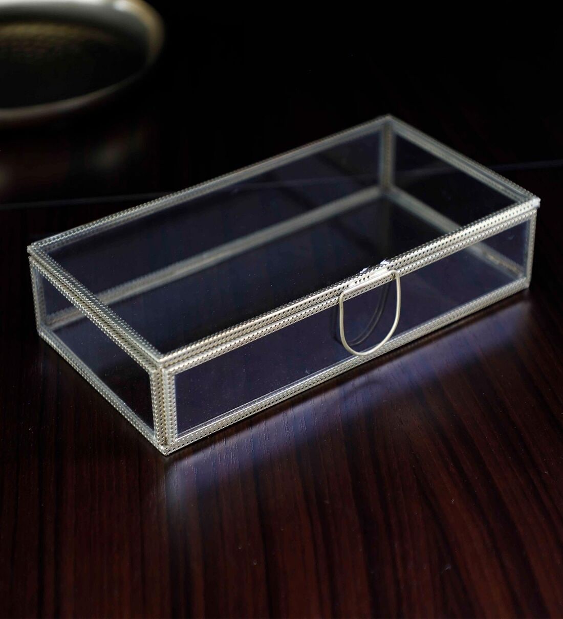 Buy Golden Brass & Glass Nuzar Decorative Box at 1% OFF by Home4U | Pepperfry