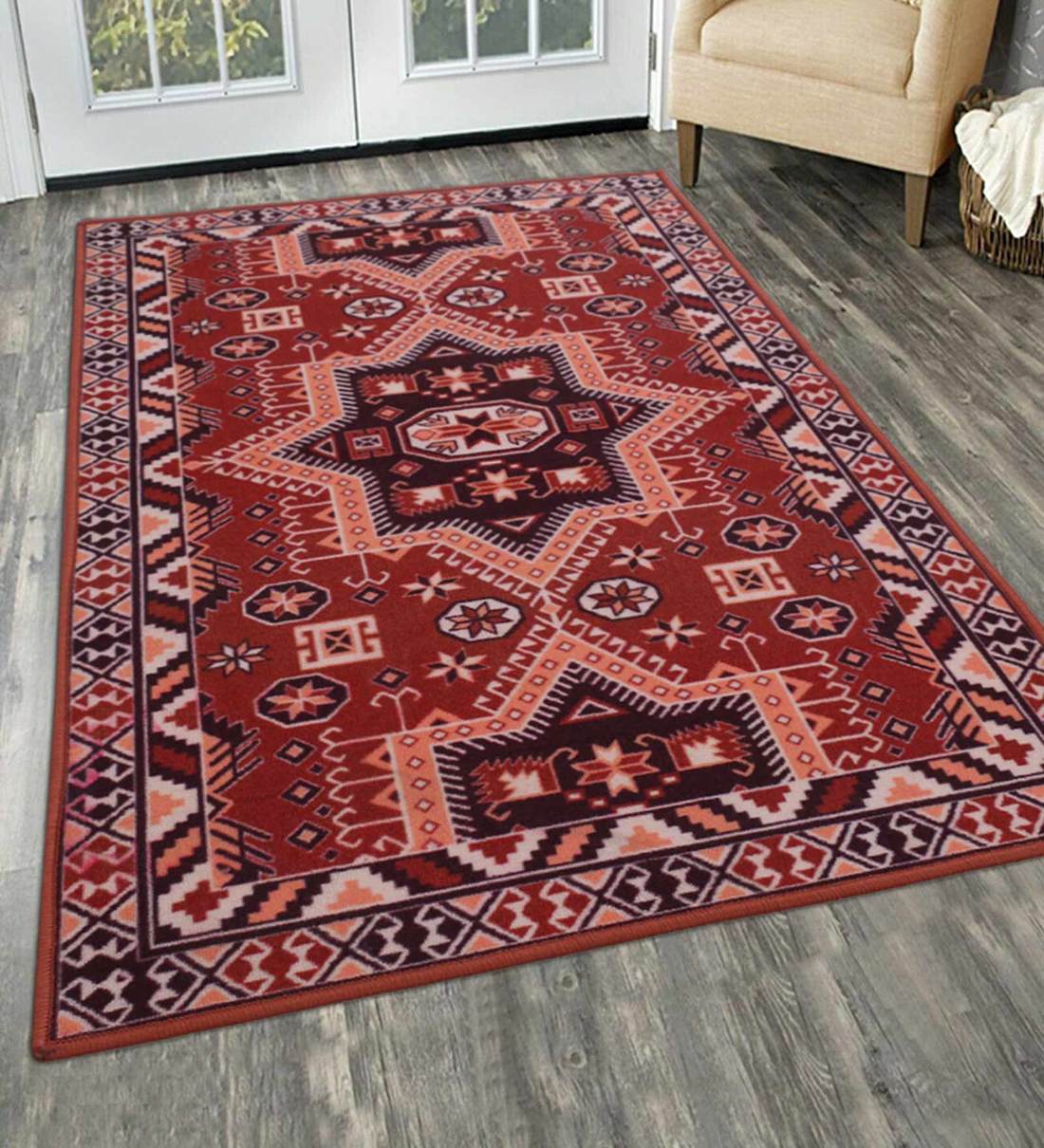 Buy Traditional Pattern Nylon Machine Made 3 X 5 Feet Carpet By ...