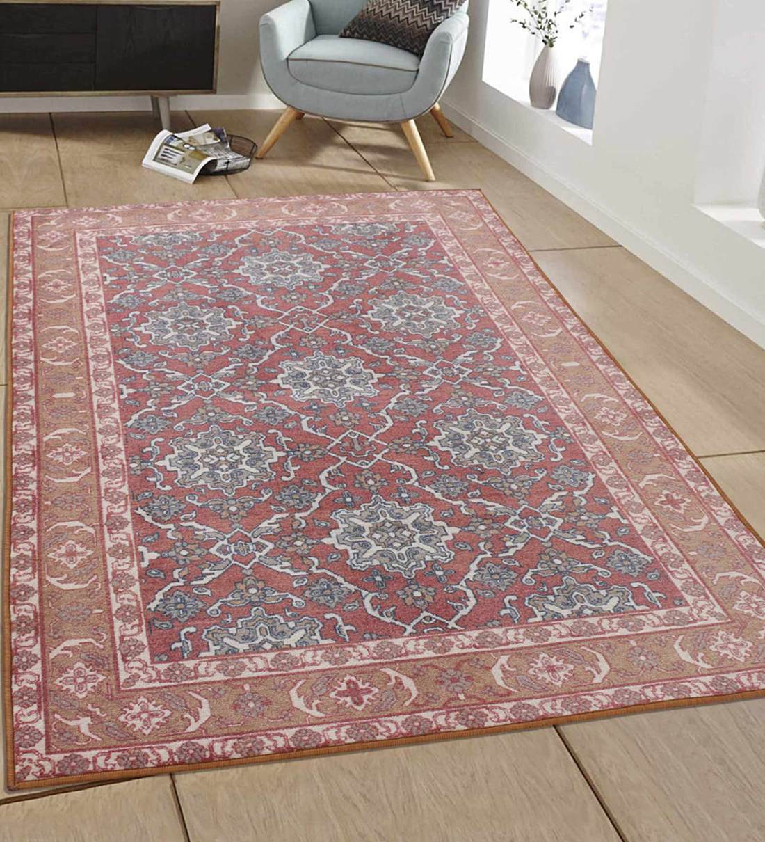Buy Traditional Pattern Nylon Machine Made 4 X 6 Feet Carpet By ...