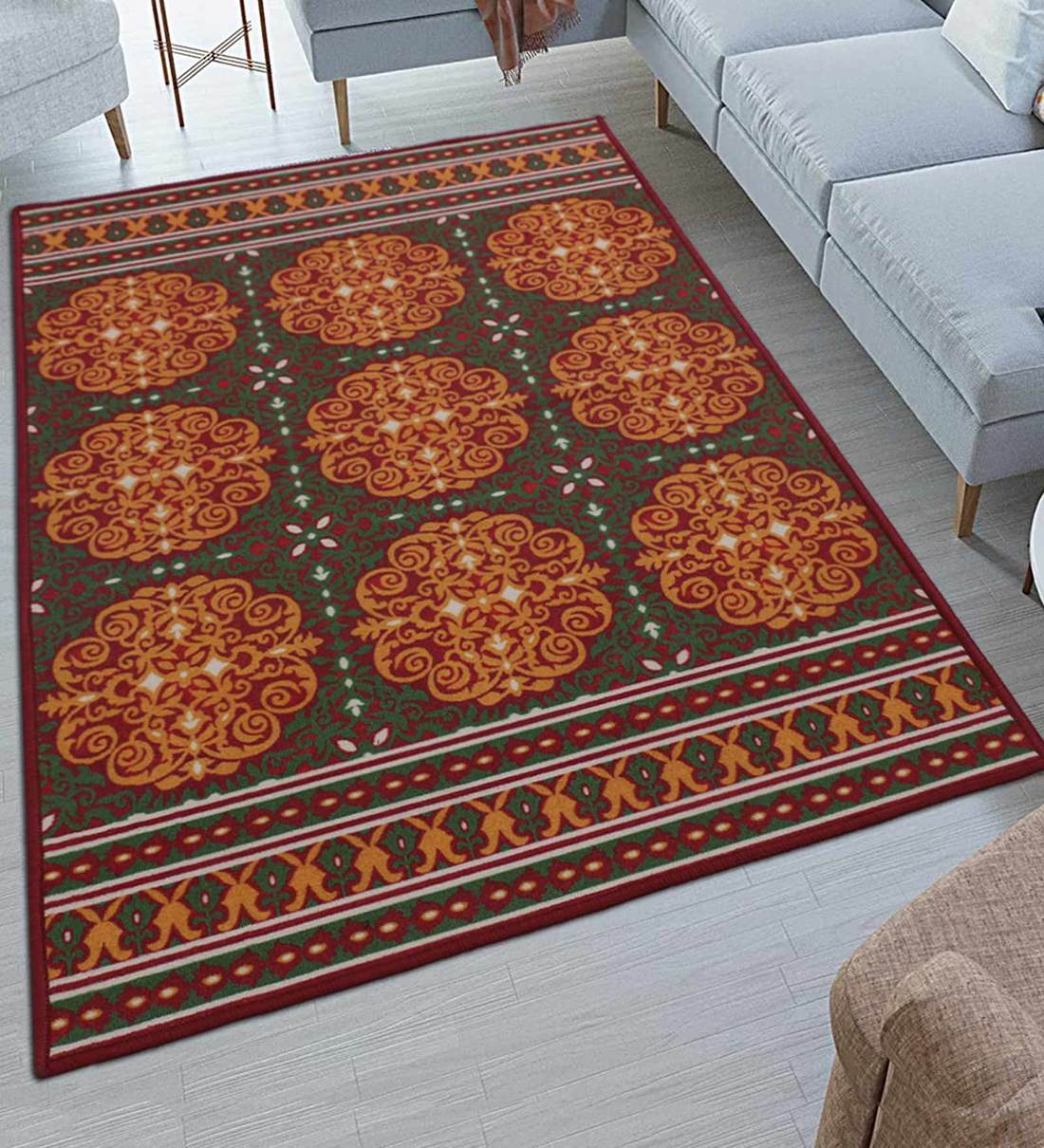 Buy Traditional Pattern Nylon Machine Made 4 X 6 Feet Carpet By ...