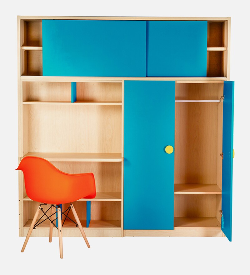 Wardrobe Designs With Study Table