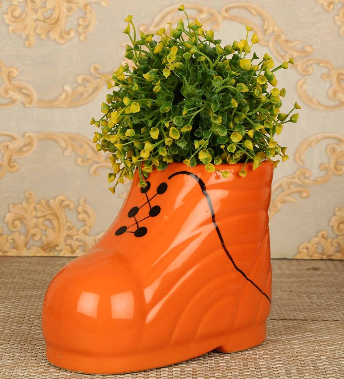 Buy Orange Ceramic Shoe Shape Desk Pot Online - Desk Pots - Pots ...