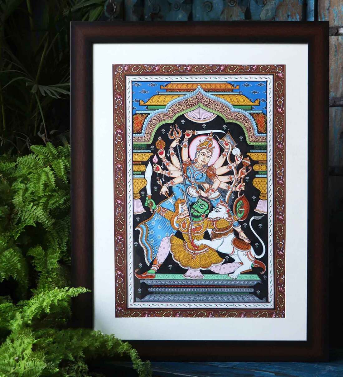 Buy Original Patachitra Durga Painting Online - Spiritual Paintings ...