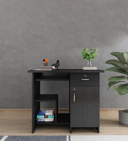 Buy Orcon Computer Table in Wenge Finish Online - Computer Tables ...