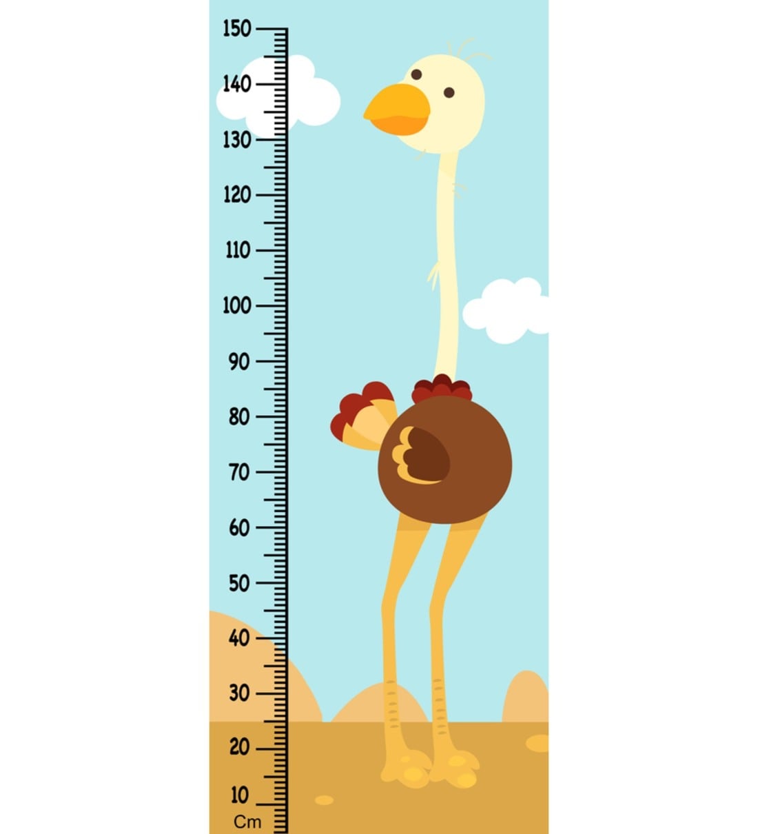 Buy Ostrich Height Chart in Multicolour by Wens at 37% OFF by Wens ...