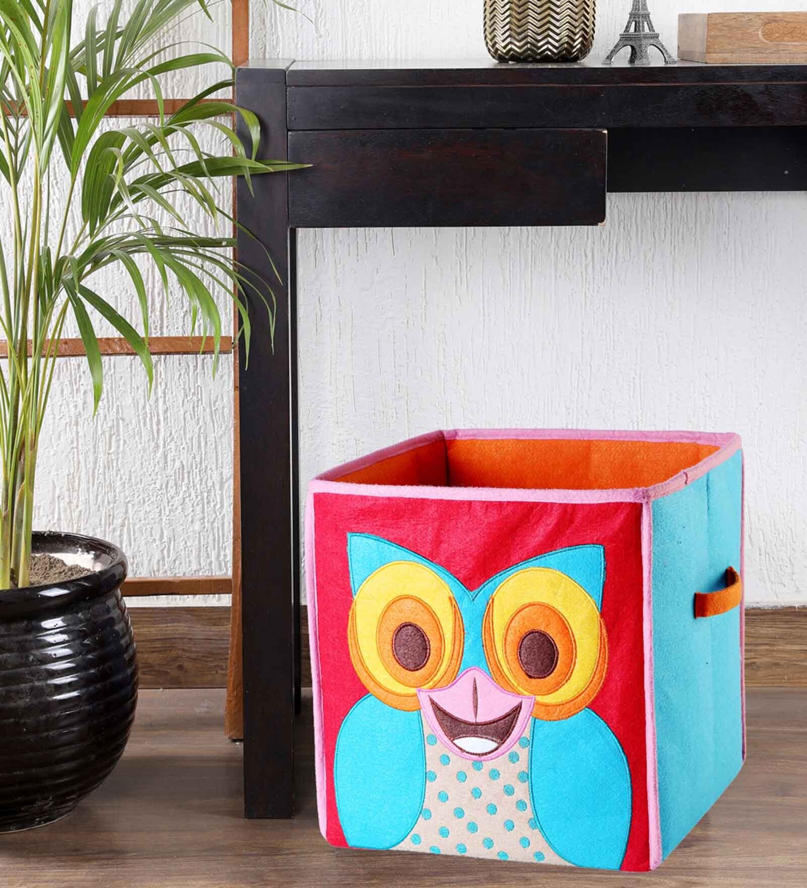 Buy Owl Fabric Kids Storage Basket in Multi Colour at 33% OFF by My ...