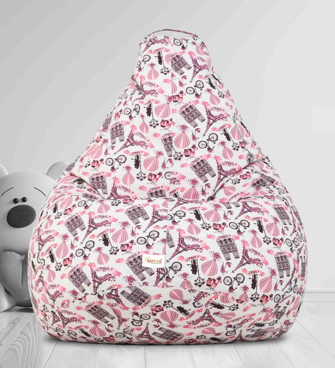 Buy Paris Classic Xxl Bean Bag With Beans In Multi Colour at 42% OFF by ...