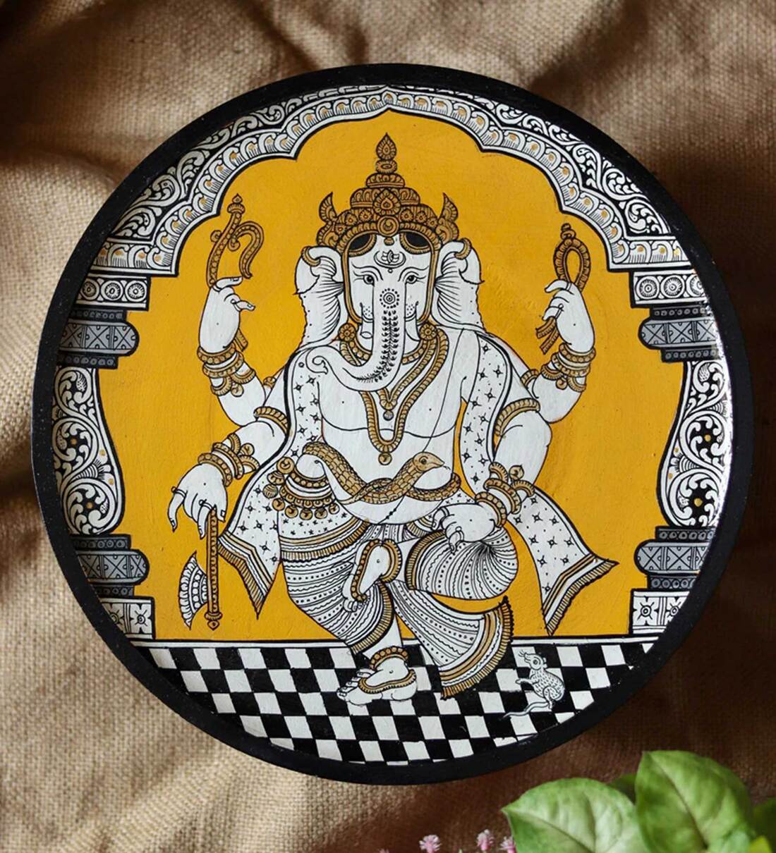 Buy Pattachitra Handpainted Wall Plate By Yellow Verandah at 100% OFF ...