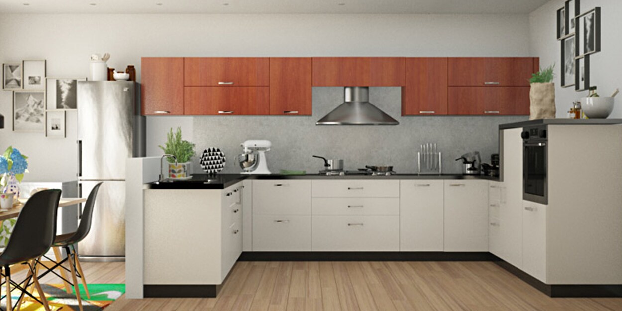 Buy Paolo U Shaped Modular Kitchen Designed in MDF at 15% OFF by ...