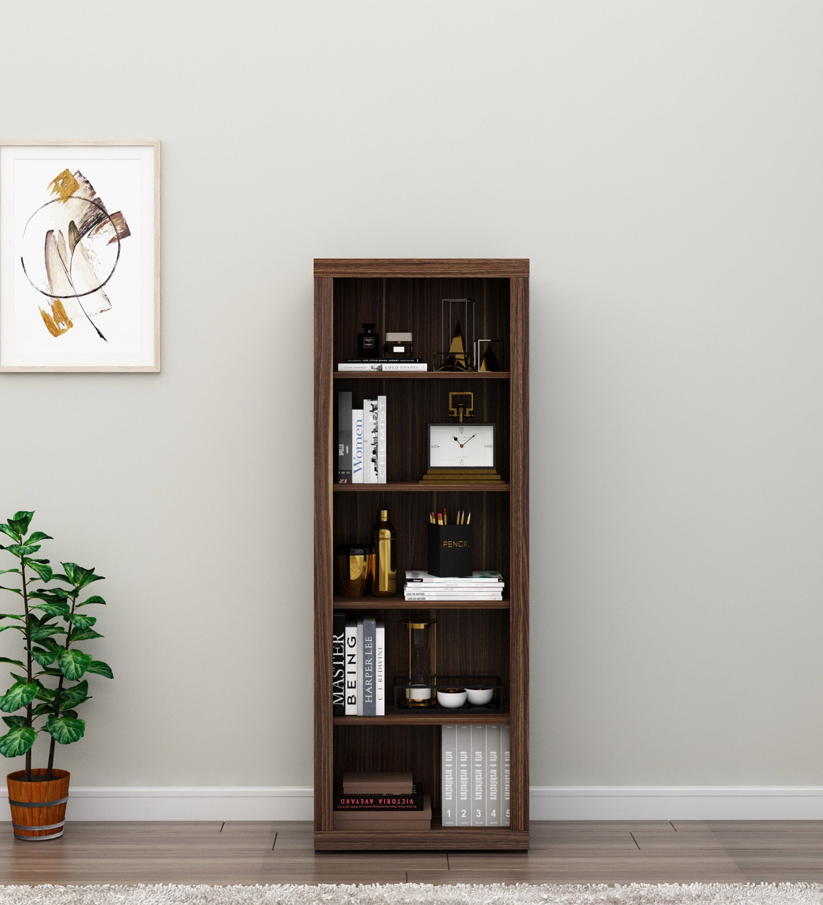 Buy Paloma Book Shelf in Cairo Walnut Finish at 18% OFF by Crystal ...