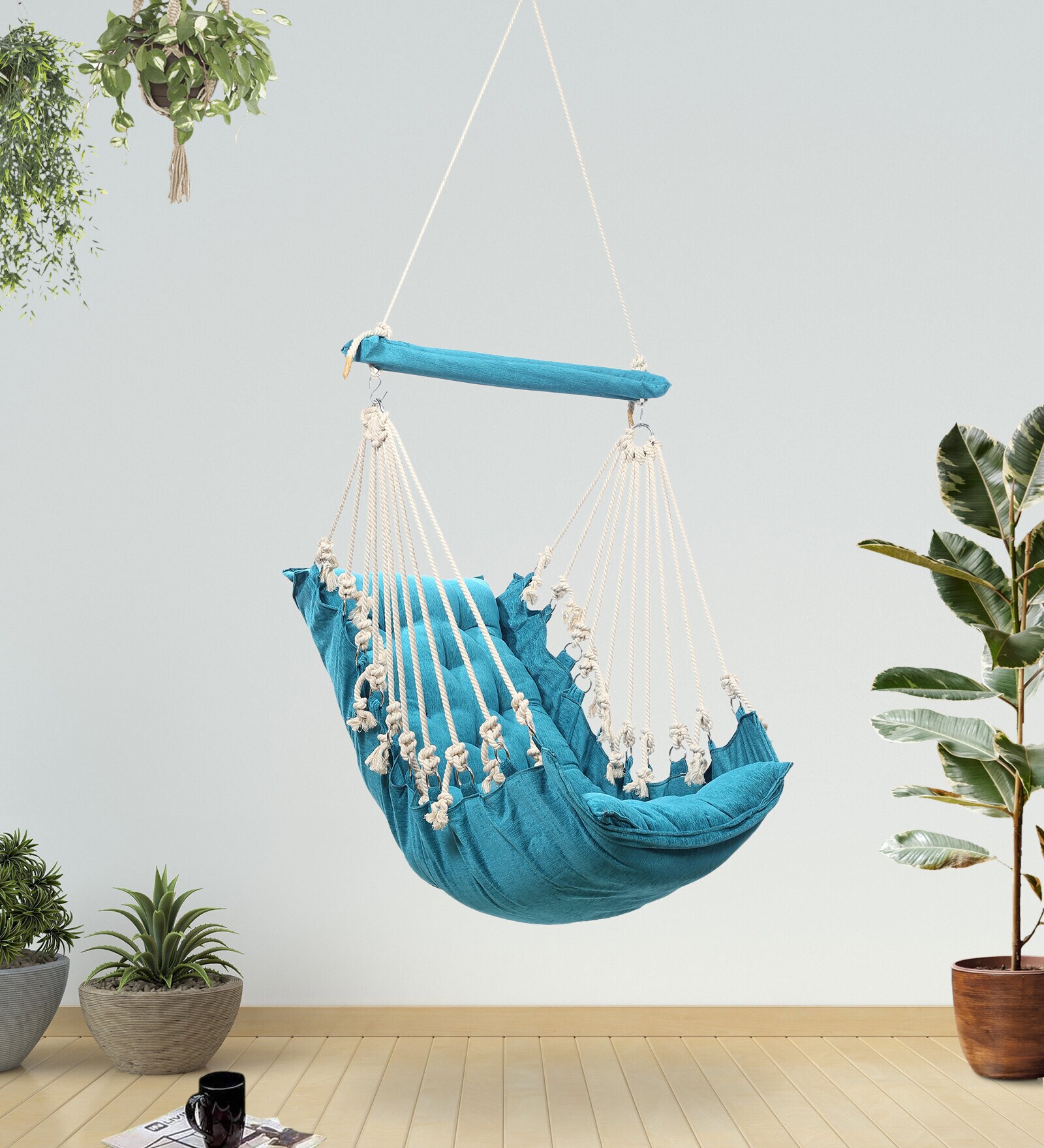 Buy Paradise Fabric Swing in Blue Colour Online - Swings - Swings ...