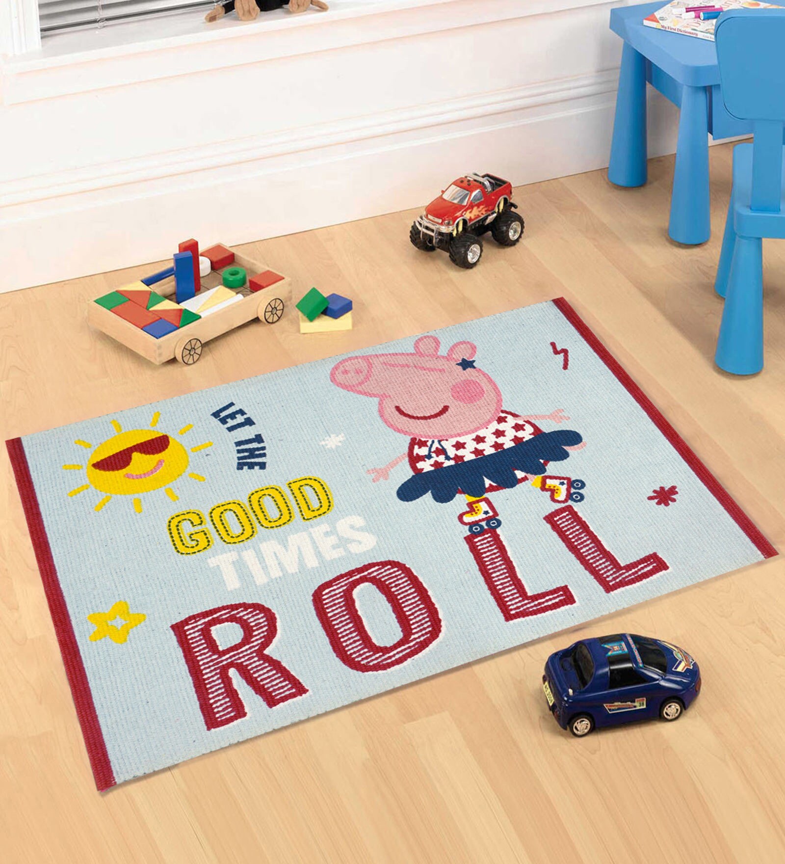 Buy Peppa Pig Good Times Mat Pack of 3 in Blue by Saral Home at 39% OFF ...