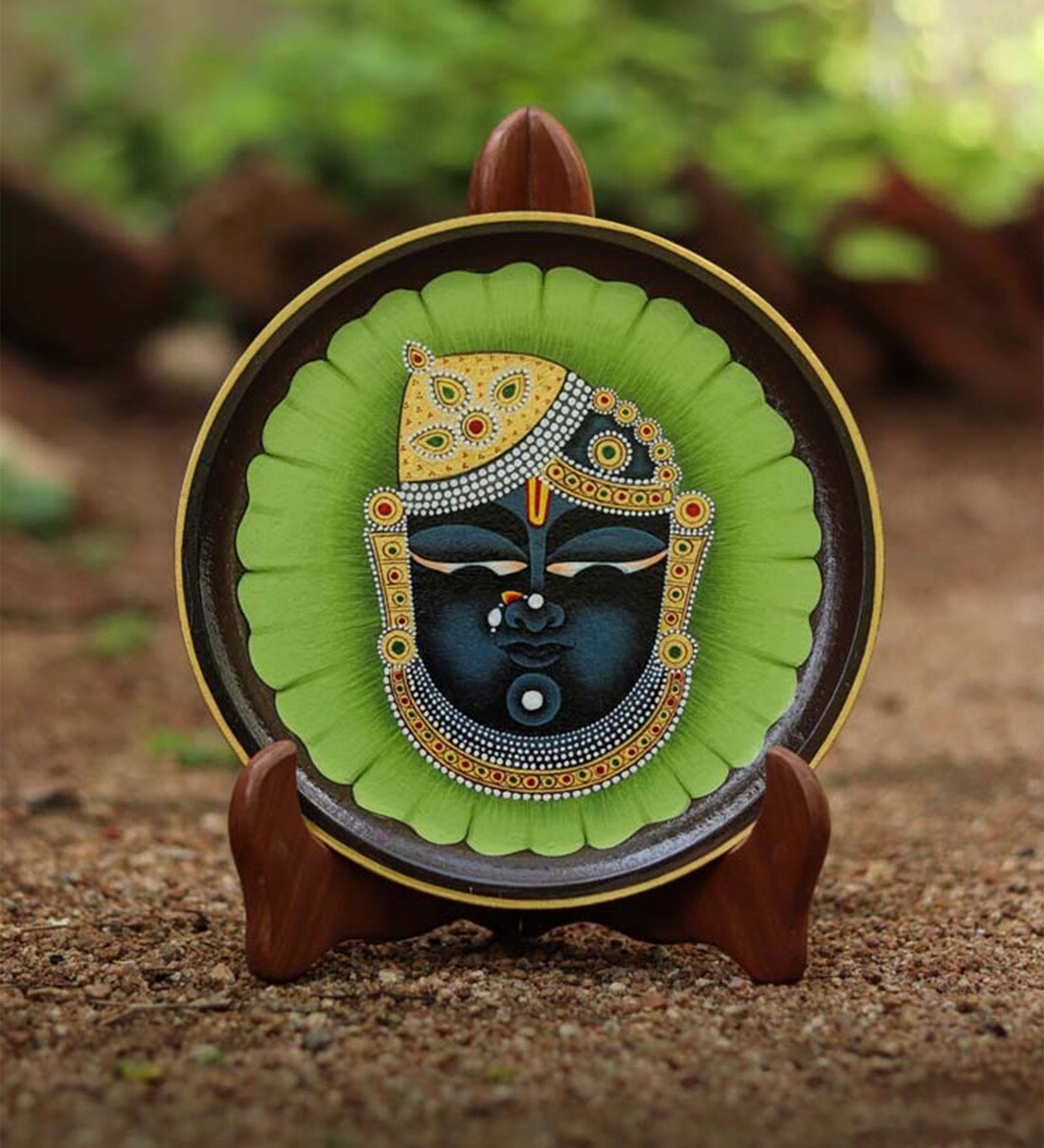 Buy Pichwai Handpainted Wall Plate - 8\ By Yellow Verandah by Yellow ...