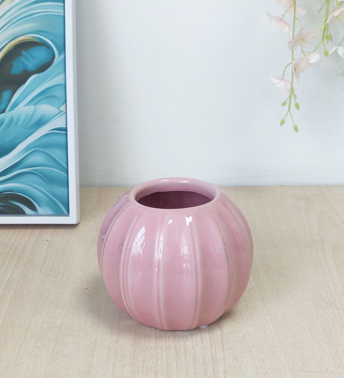 Buy Pink Ceramic Table Vase by Art Street at 70% OFF by Art Street ...