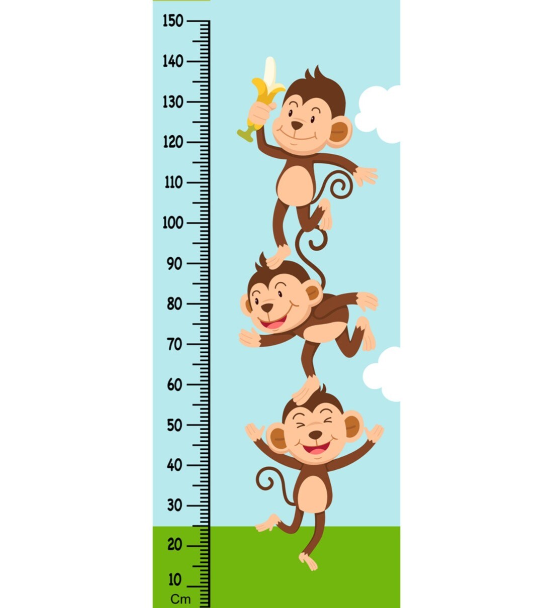 Buy Playful Monkeys Height Chart in Multicolour by Wens at 37% OFF by ...