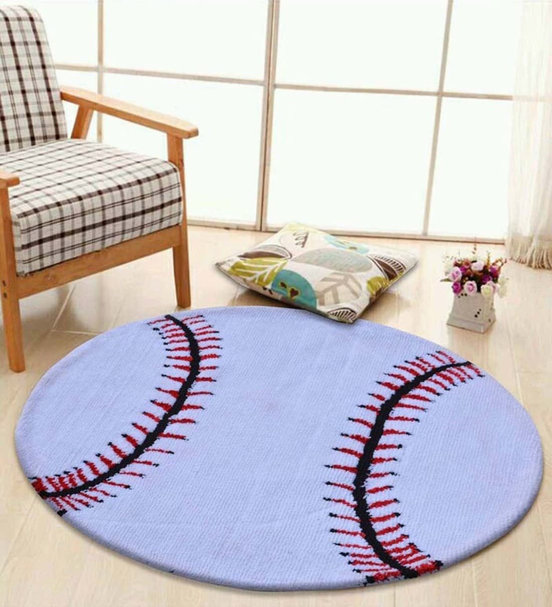 Buy Polyester 36 x 36 inch Kids Hand Tufted Floor mat By Presto at 49% ...
