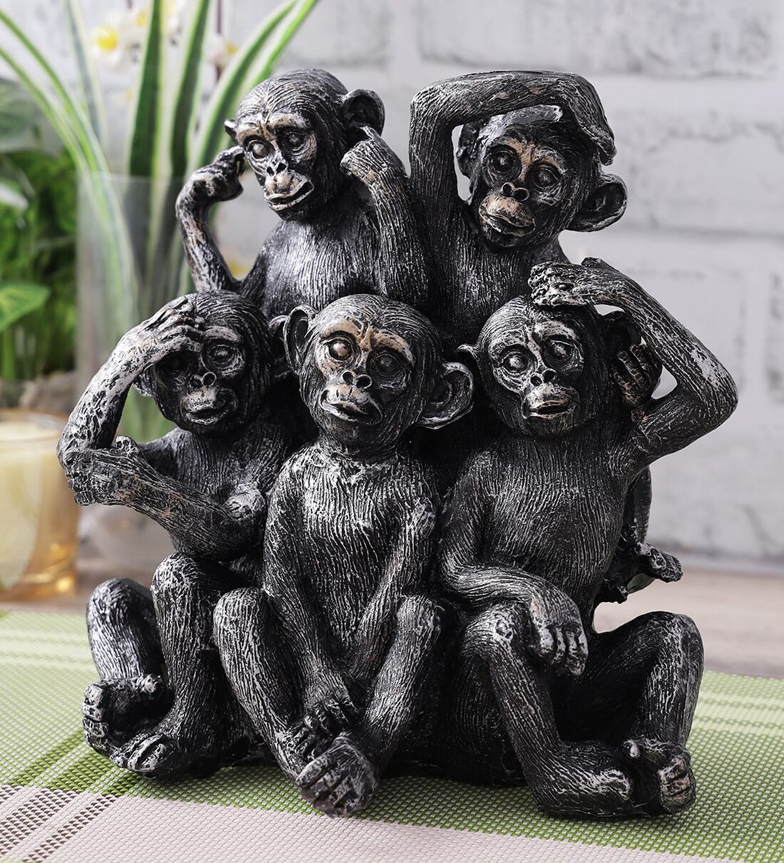 Buy Polyresin Monkeys Showpiece By Craftvatika at 46% OFF by CraftVatika | Pepperfry
