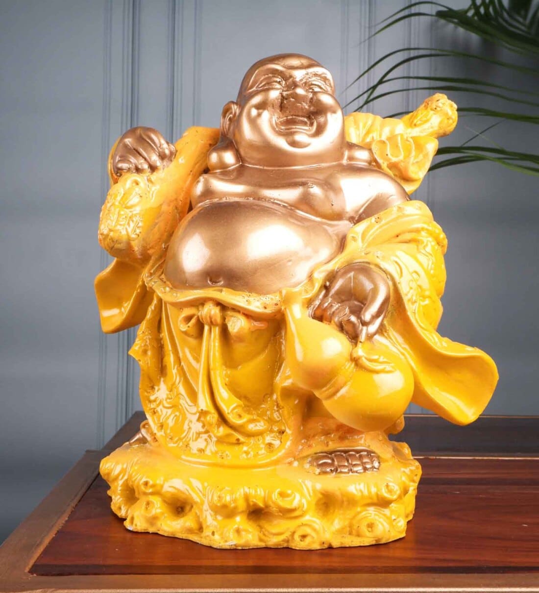 Buy Polyresin Premium Fengshui Laughing Buddha Figurine By White Ink Decor Online - Feng Shui ...