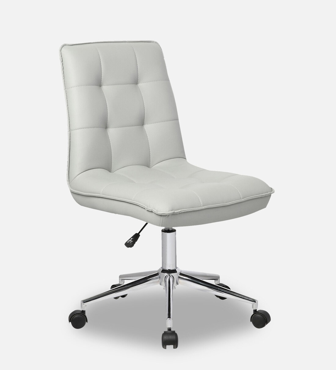 Buy Fuzzy Leatherette Guest Chairs in Grey Colour Online - Guest Chairs ...