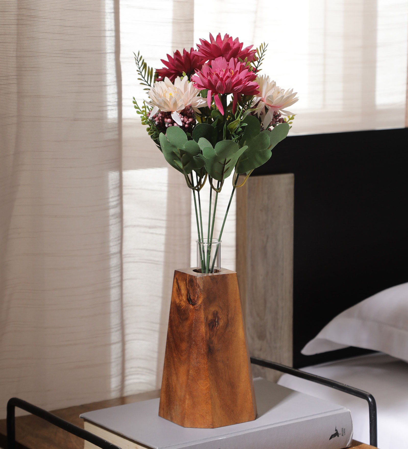 Buy Maroon Fabric Gerbera Flower Bunch Artificial Flowers at 65% OFF by ...